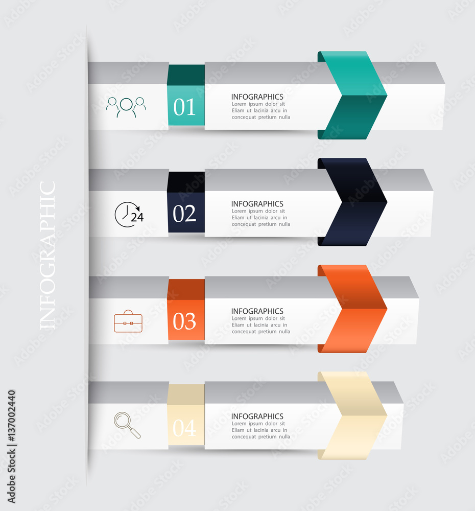 Abstract background with four steps,parts,stages,processes Stock Vector ...