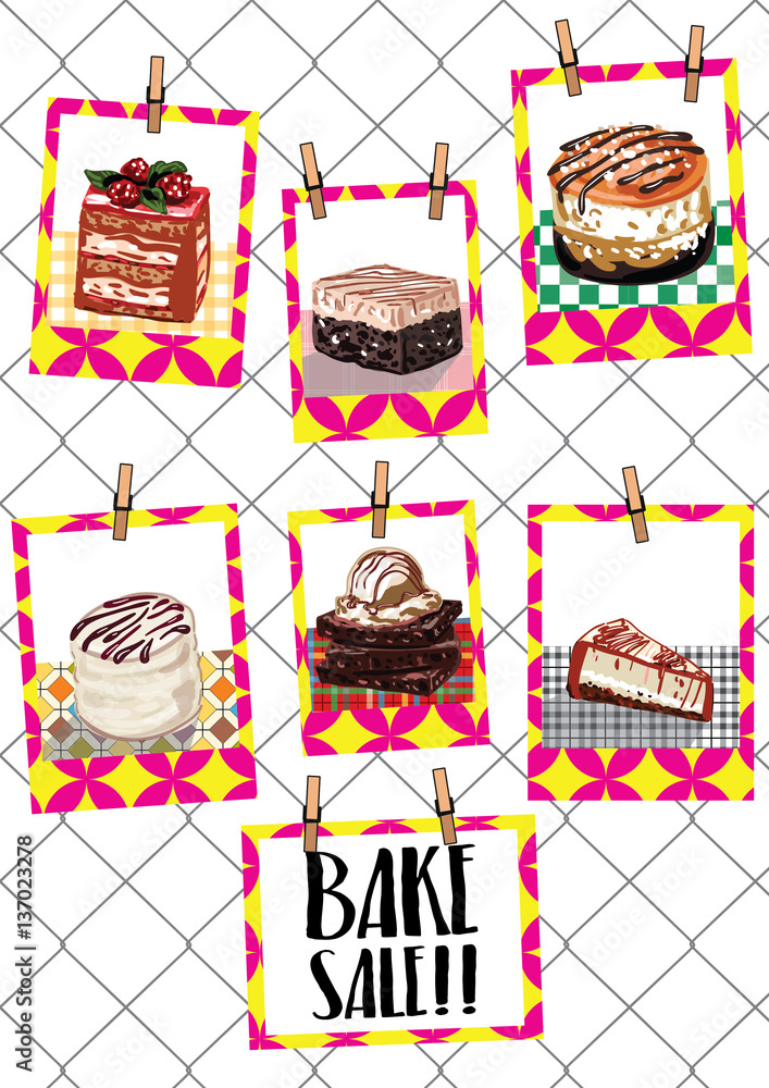 Bake Sale Illustration