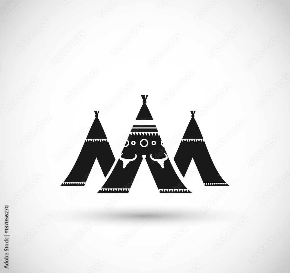 Indian village icon vector Stock Vector | Adobe Stock