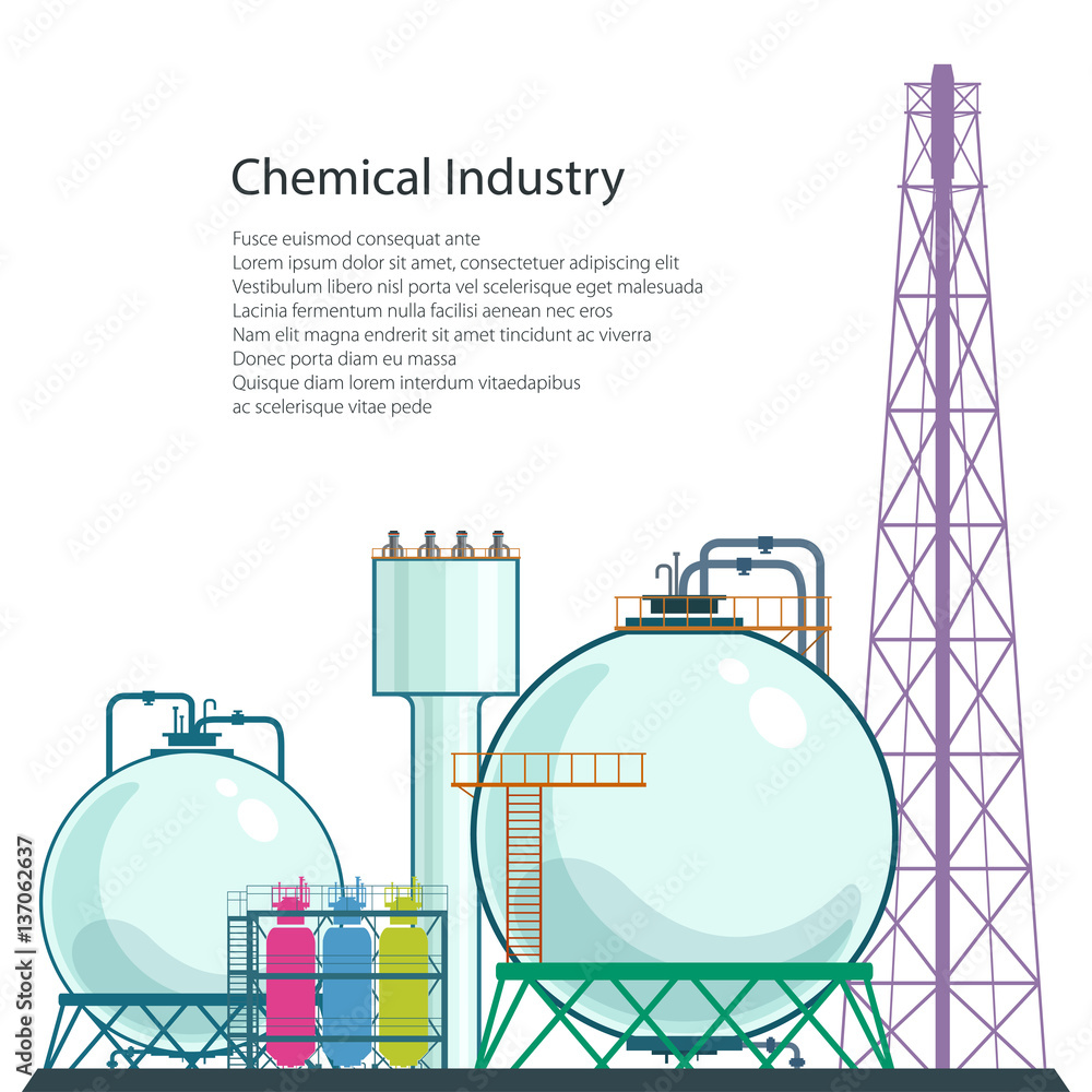 Chemical Plant and Text , Refinery Processing of Natural Resources ...