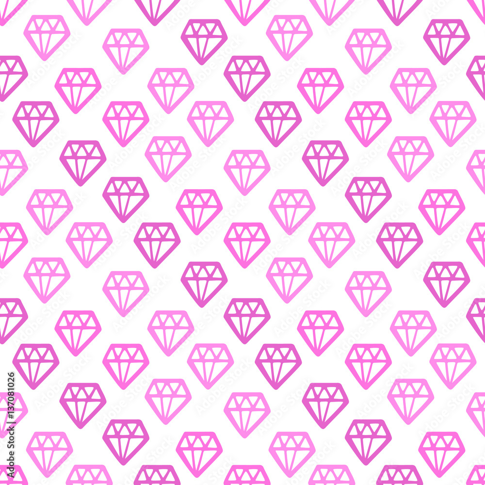 Pink Diamond Pattern Background