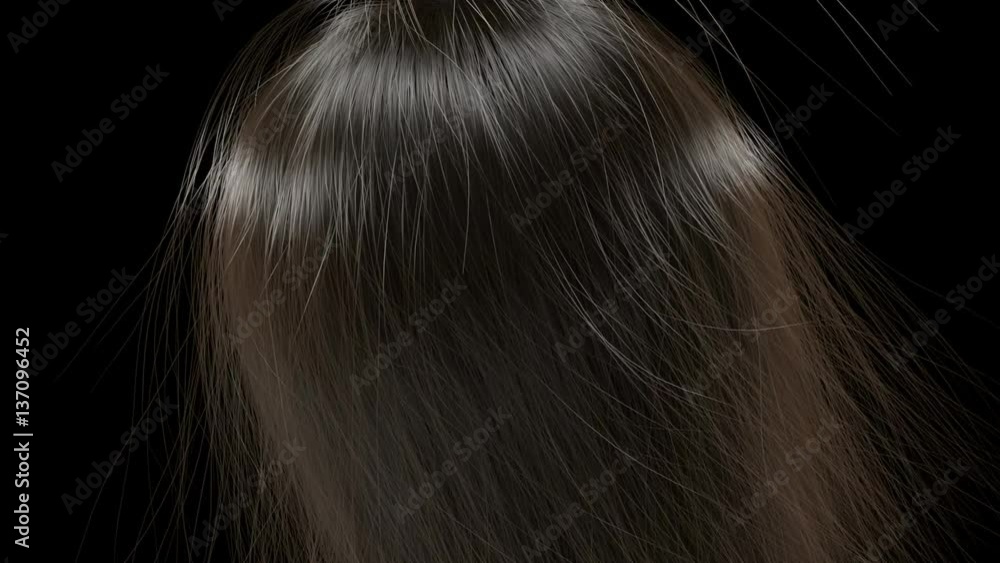 long hair waving in the wind Stock Video | Adobe Stock