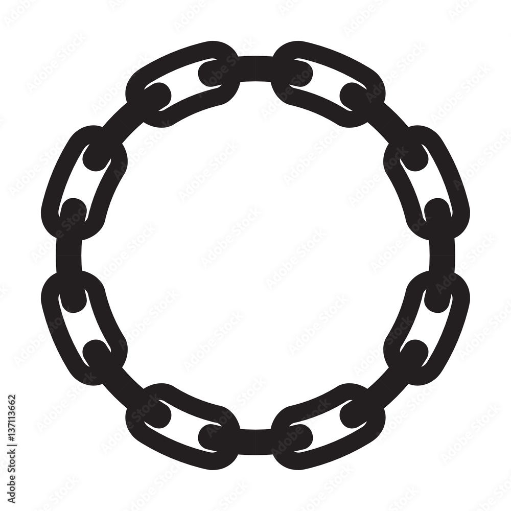 chain frame vector Stock Vector | Adobe Stock