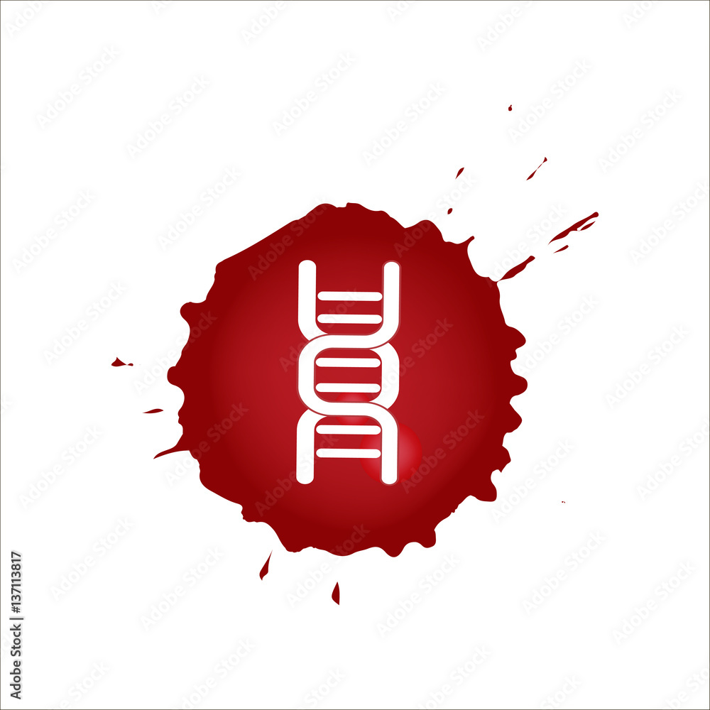 DNA blood icon Stock Vector | Adobe Stock