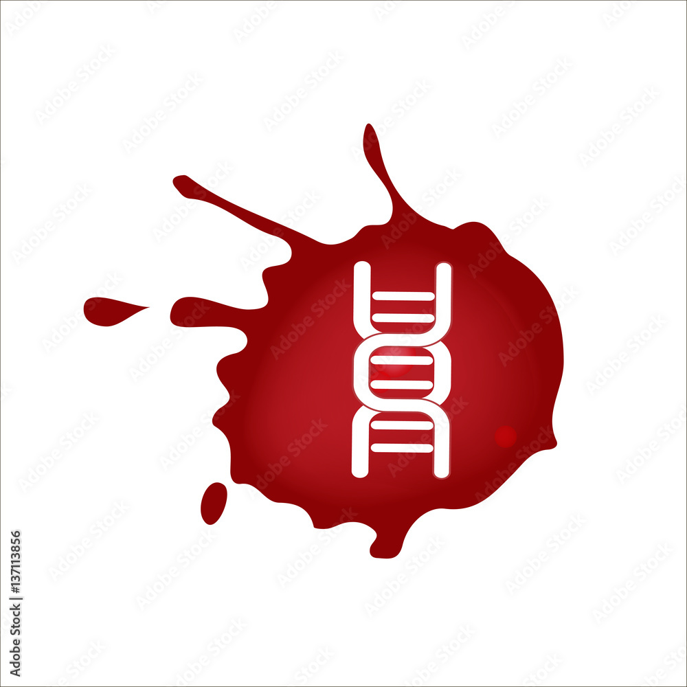 DNA blood icon Stock Vector | Adobe Stock
