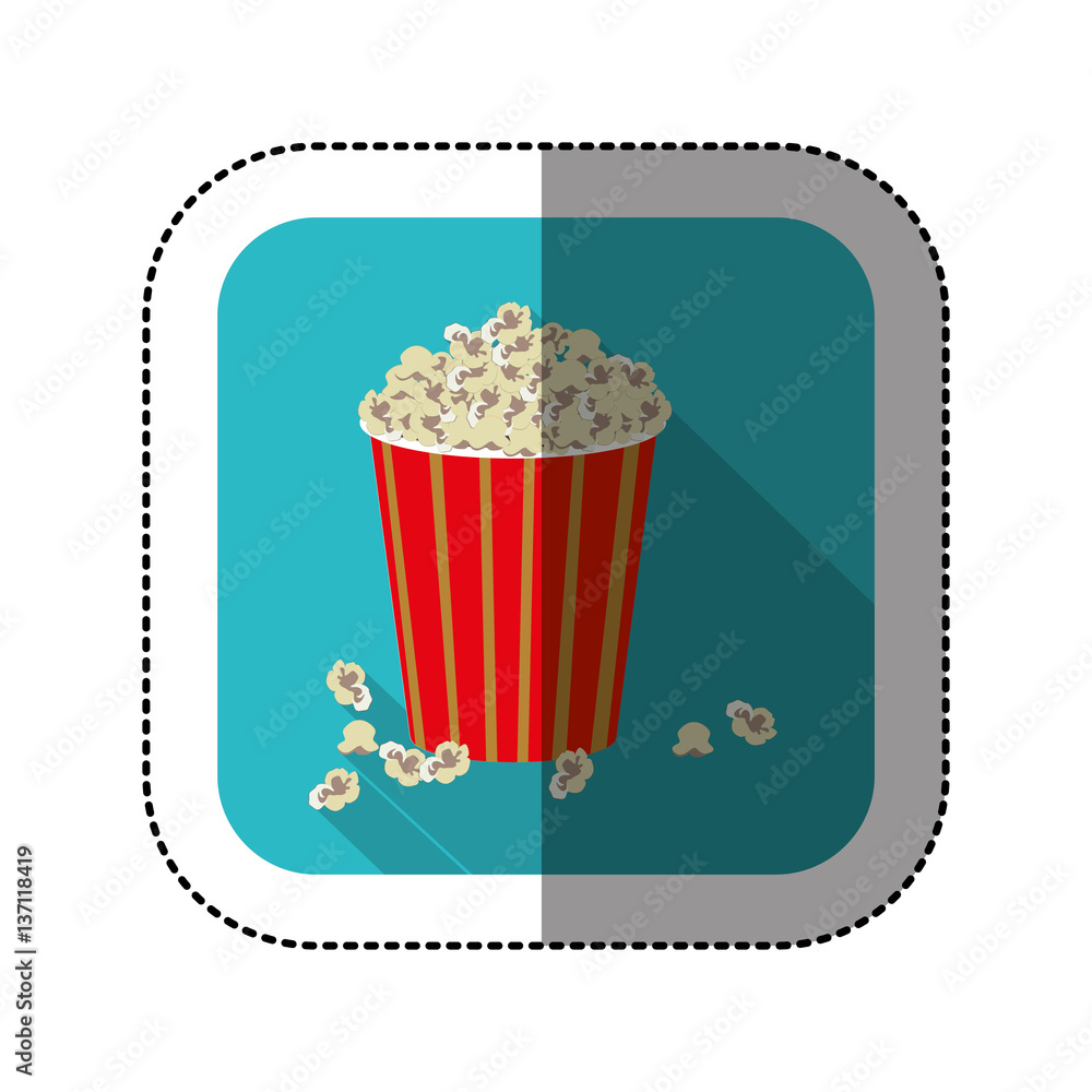 symbol popcorn icon image, vector illustration design Stock Vector ...