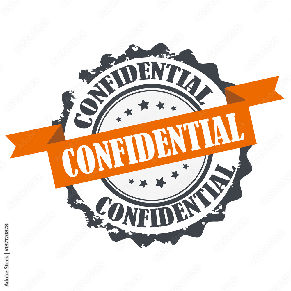 Confidential Stamp Vector
