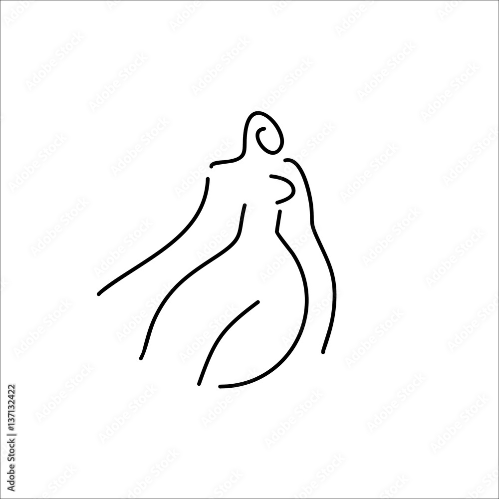 Big Woman Vector Illustration Stock Vector Adobe Stock big-woman-vector-illustration-stock-vector-adobe-stock