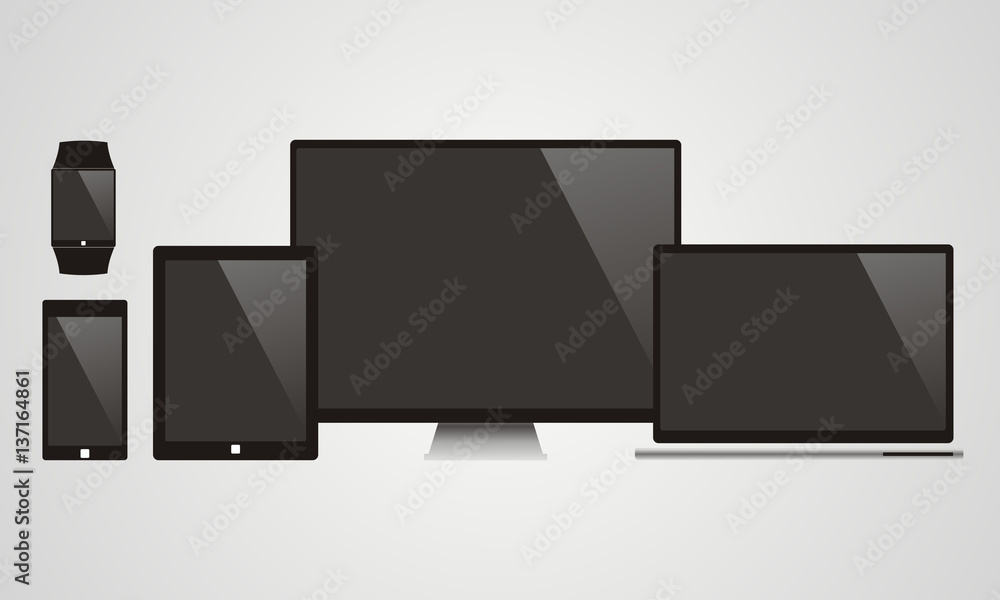 Electronic Devices with Black Screens - Electronic devices with black ...