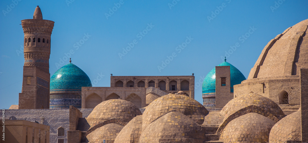 Intersections of main streets of medieval trade Bukhara served a ...