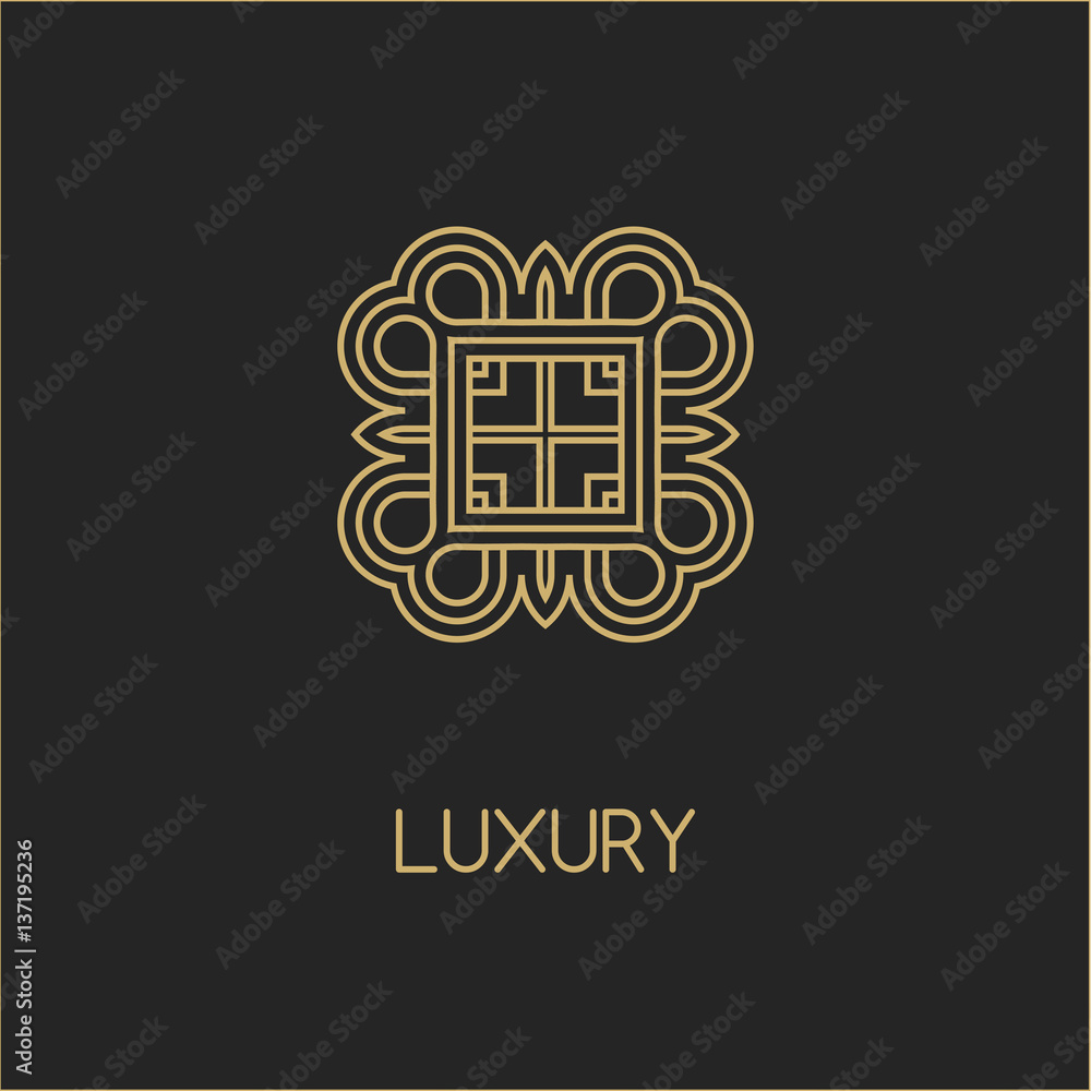 Ethnic elements of ancient civilizations. Vector logo design template ...