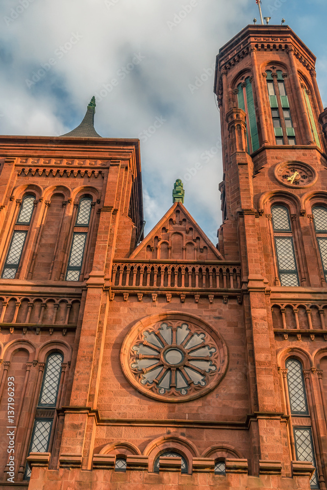 WASHINGTON DC, USA: The Smithsonian Castle houses the administrative ...
