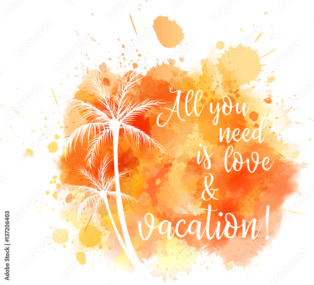 Vacation background Stock Vector | Adobe Stock