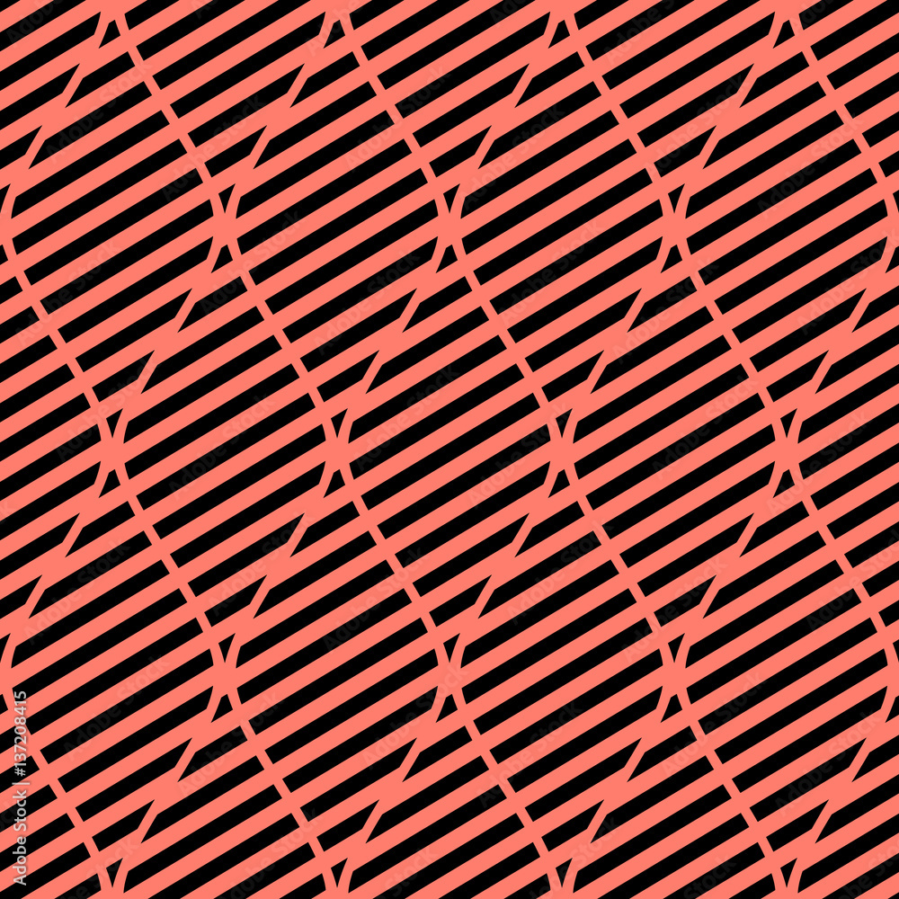 Seamless Vector Abstract Pattern Symmetrical Geometric Repeating Background With Decorative