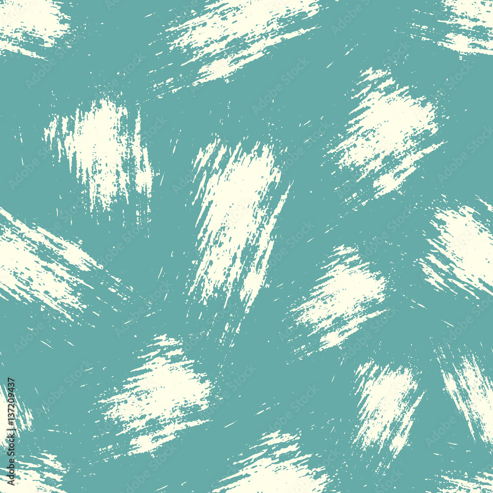 Vector seamless pattern with inc splash, blots, smudge and brush ...