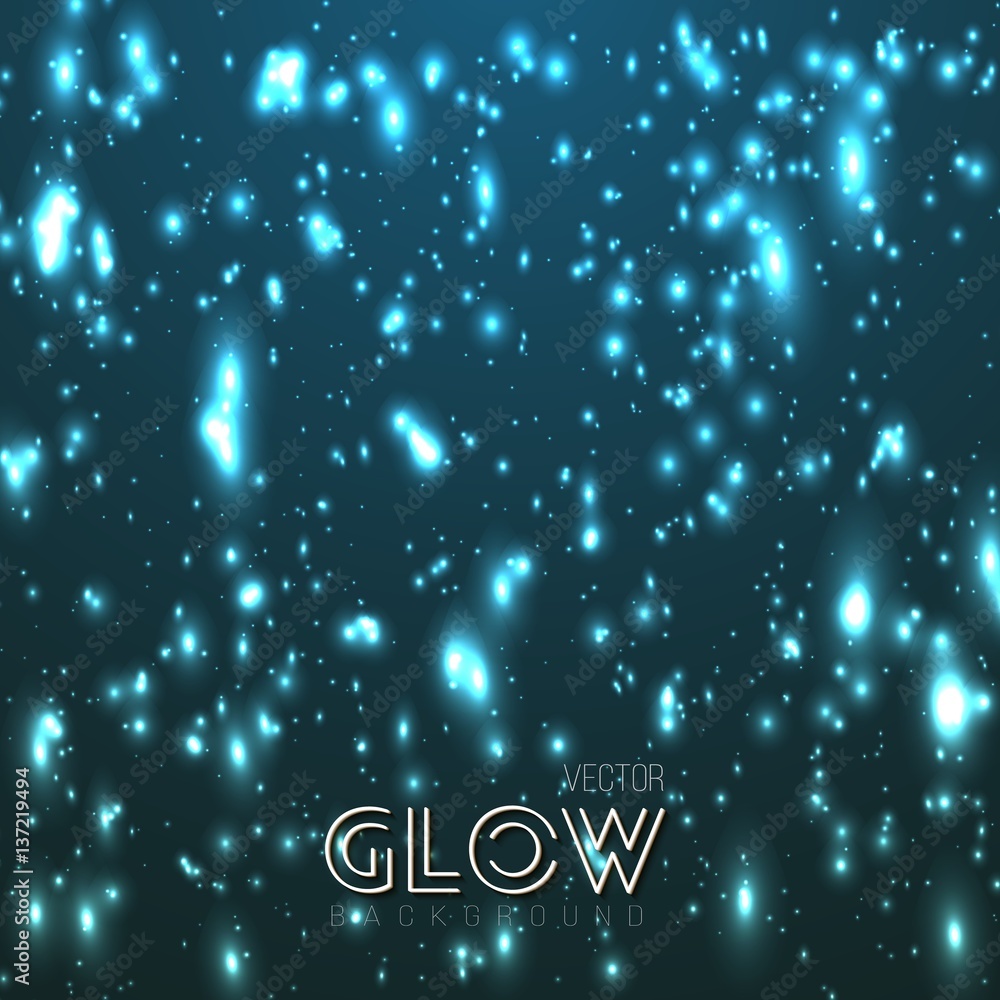 Illustration of Vector Neon Glow Effect. Glowing Sparkle Explosion ...
