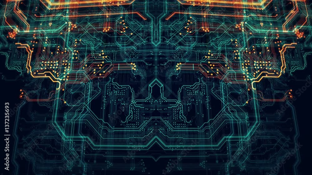 Technology background/Technology background of the abstract computer ...