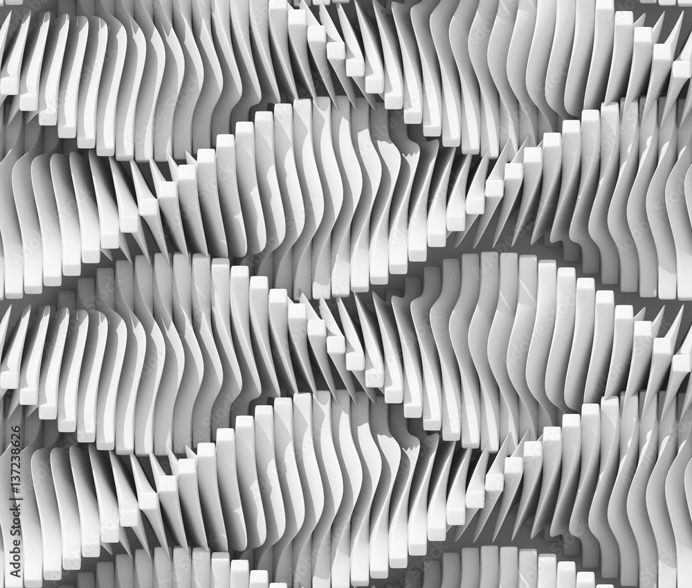 Abstract curved lines background. Paint ripples and bubbles. 3D ...