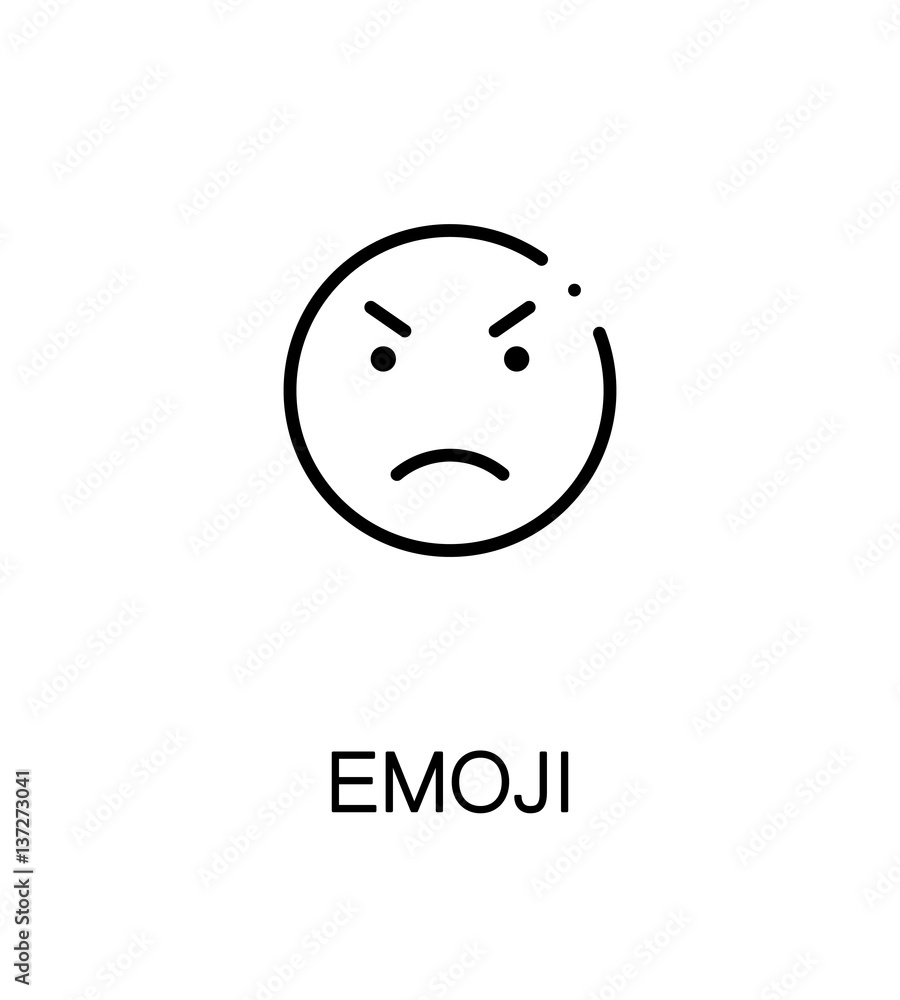 Emoji line vector Stock Vector | Adobe Stock