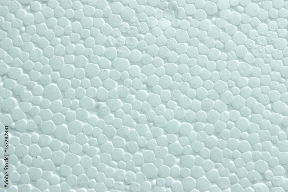 Polystyrene foam texture. background from the white surface of foam ...