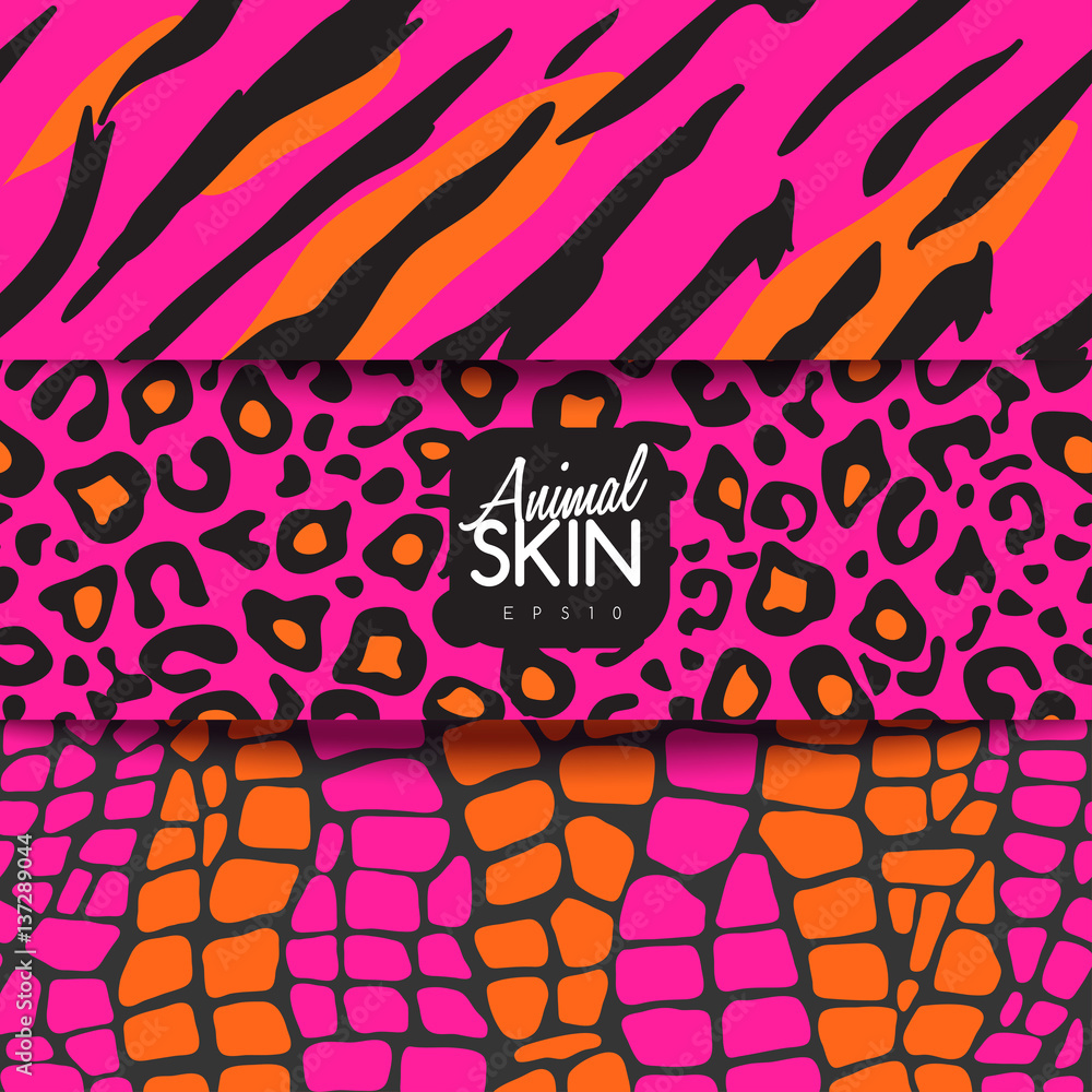 Animal Skin Pattern : Vector Illustration Stock Vector | Adobe Stock