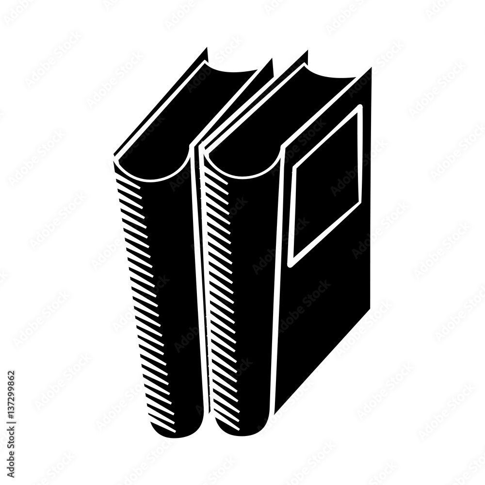 book library read learn pictogram vector illustration eps 10 Stock ...