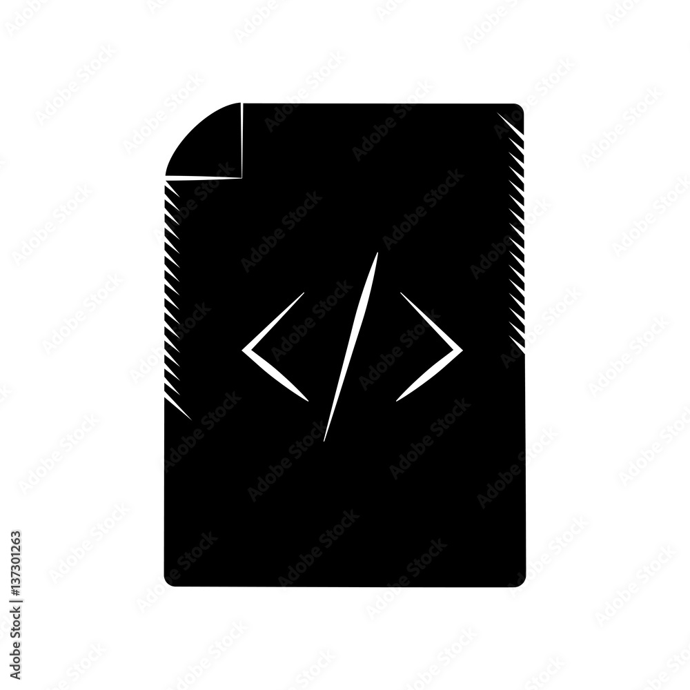 page html coding web pictogram vector illustration eps 10 Stock ベクター ...