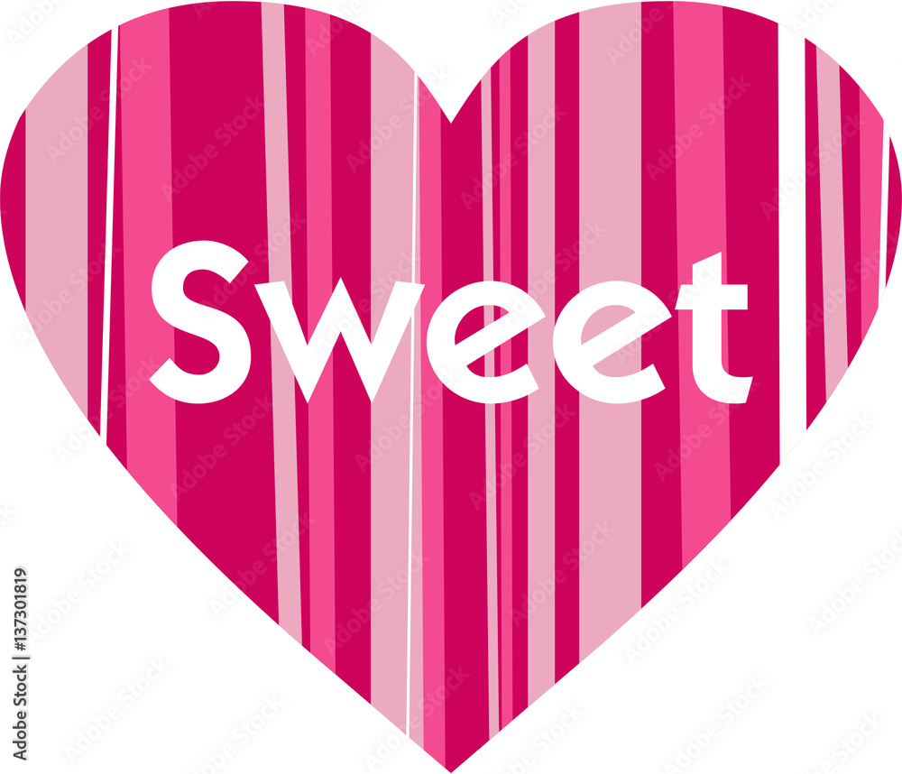 Sweetheart Valentine Love Heart Stock Vector | Adobe Stock