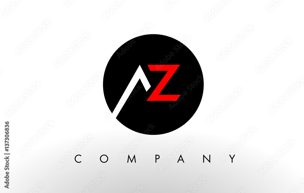 AZ Logo. Letter Design Vector. Stock Vector | Adobe Stock