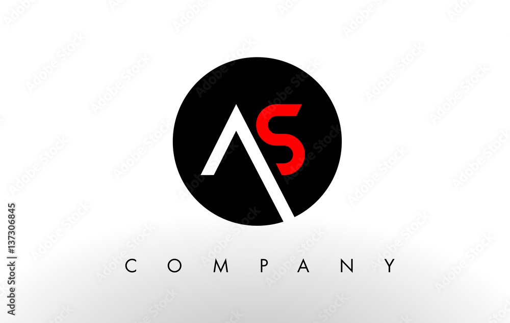 AS Logo. Letter Design Vector. Stock Vector | Adobe Stock
