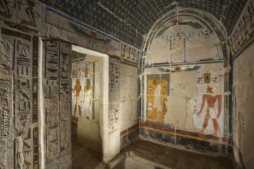 Upper Anubis shrine in the complex of the Sun Cult, Temple of ...