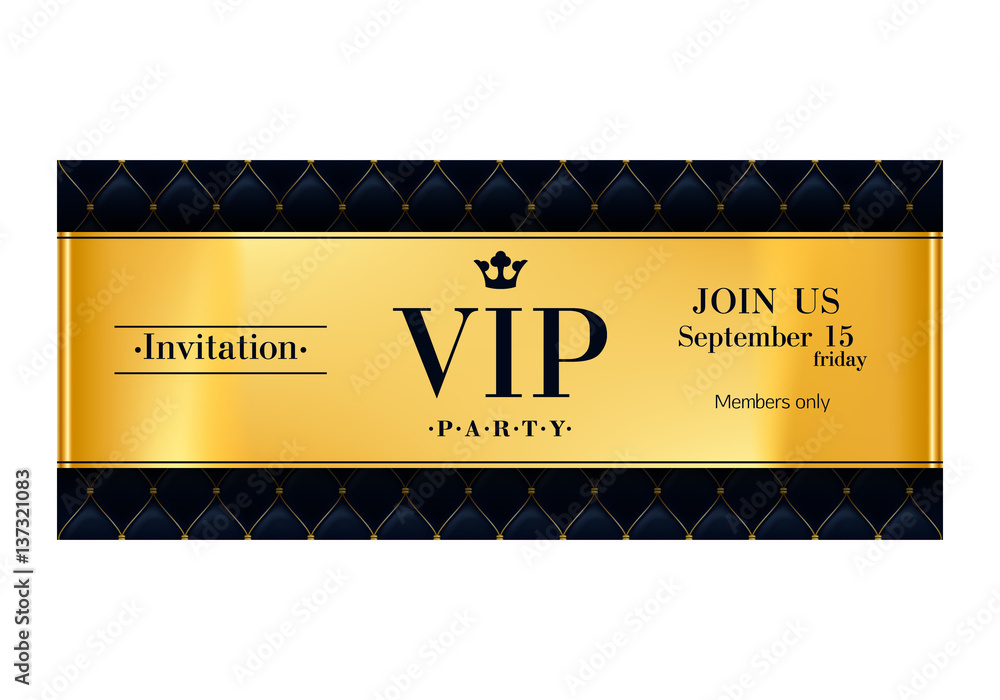 VIP invitation card premium design template. Stock Vector | Adobe Stock