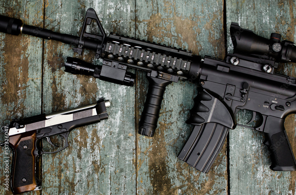 M92F S.T.A.R. Edition, M4A1 Stock Photo | Adobe Stock