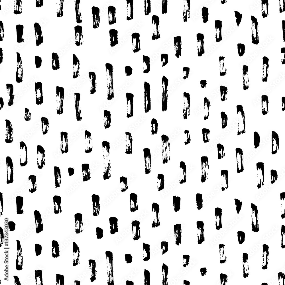 Pattern grunge hand-drawing with a dry brush in black ink made of ...