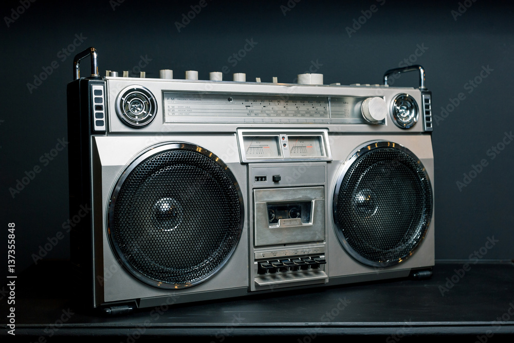 Vintage radio boombox Stock Photo | Adobe Stock