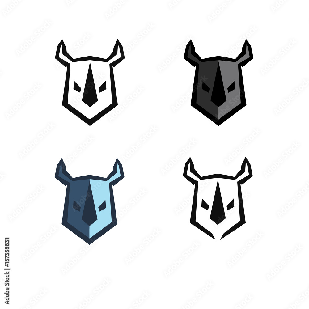Rhino Head Logo