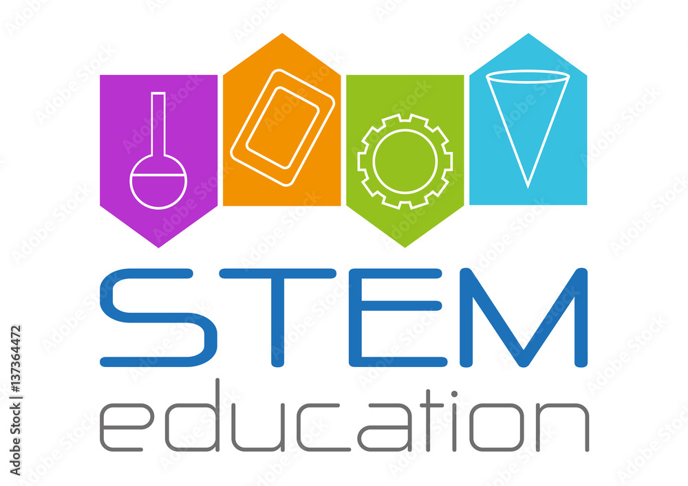 stem education logo Stock Vector | Adobe Stock