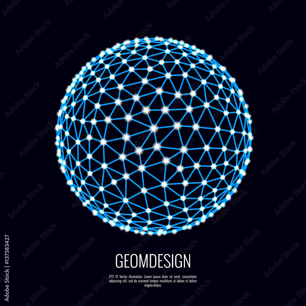 3d vector sphere Stock Vector | Adobe Stock