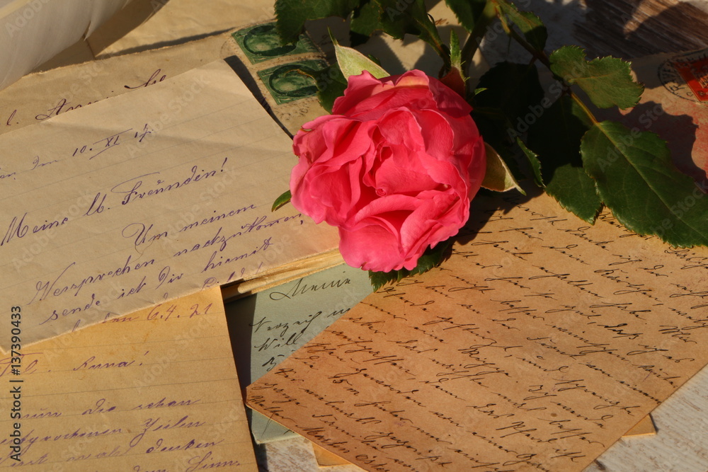 Old letters, alte Briefe Stock-Foto | Adobe Stock