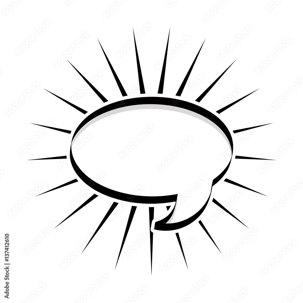 monochrome silhouette oval shape dialog box with lines around vector ... monochrome silhouette oval shape dialog box with lines around vector ...