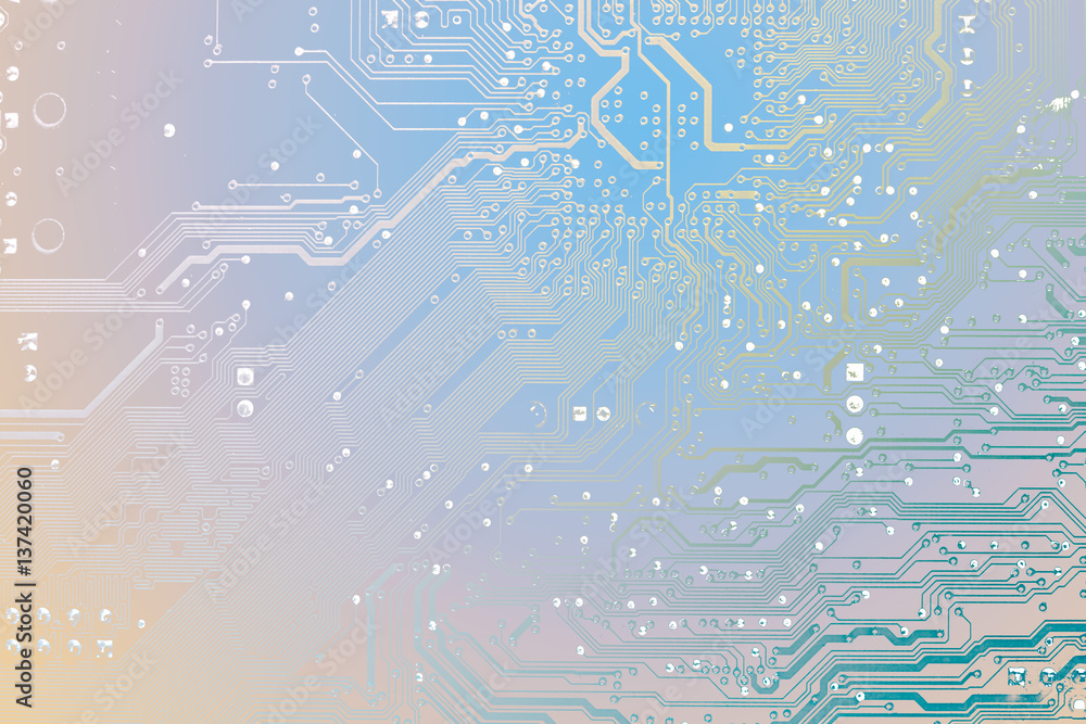 Circuit board. Electronic computer hardware technology. Motherboard ...