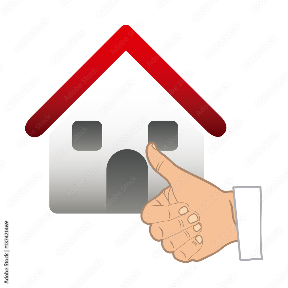 buying house for family icon, vector illustration design Stock Vector ...