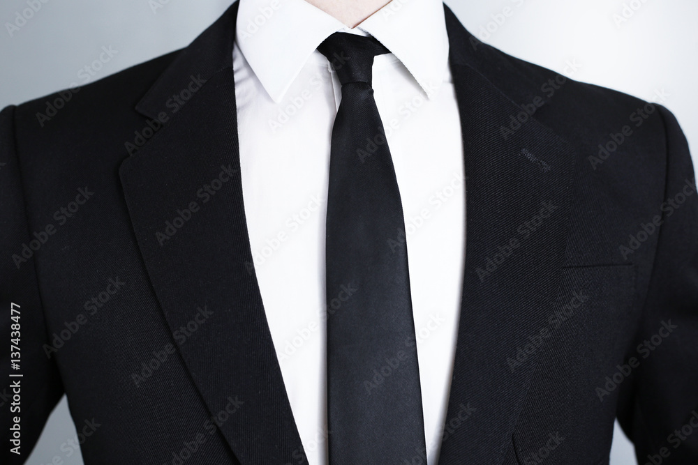 successful business man. Black business suit Stock Photo | Adobe Stock