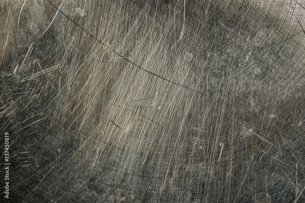 Scratched metal texture. Grunge iron plate. Industrial metal background ...