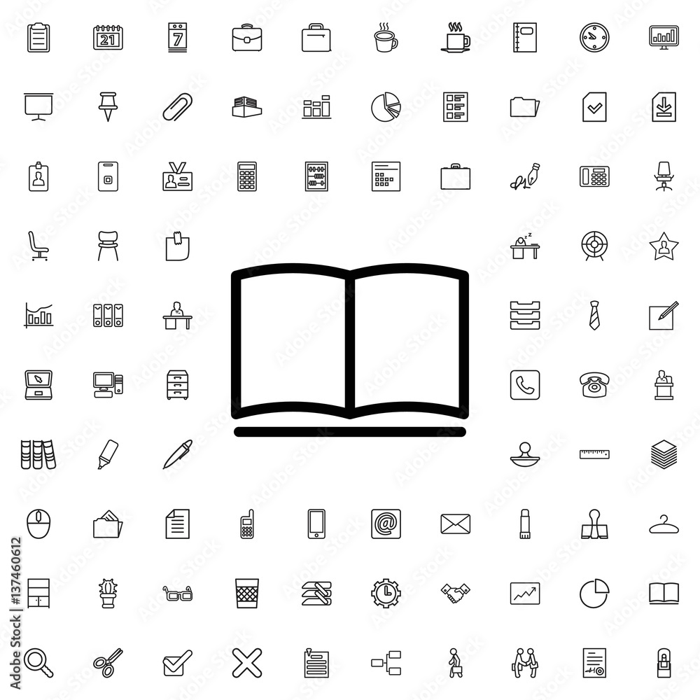 book icon illustration vector de Stock | Adobe Stock