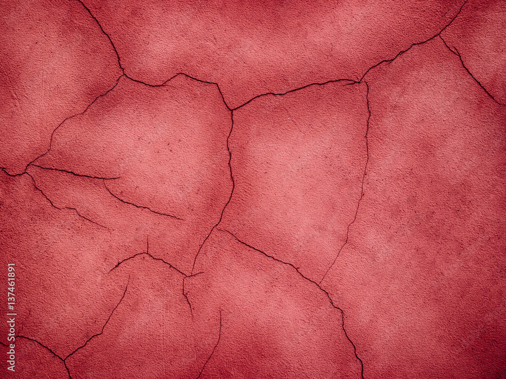 texture of red plaster wall background Stock Photo | Adobe Stock