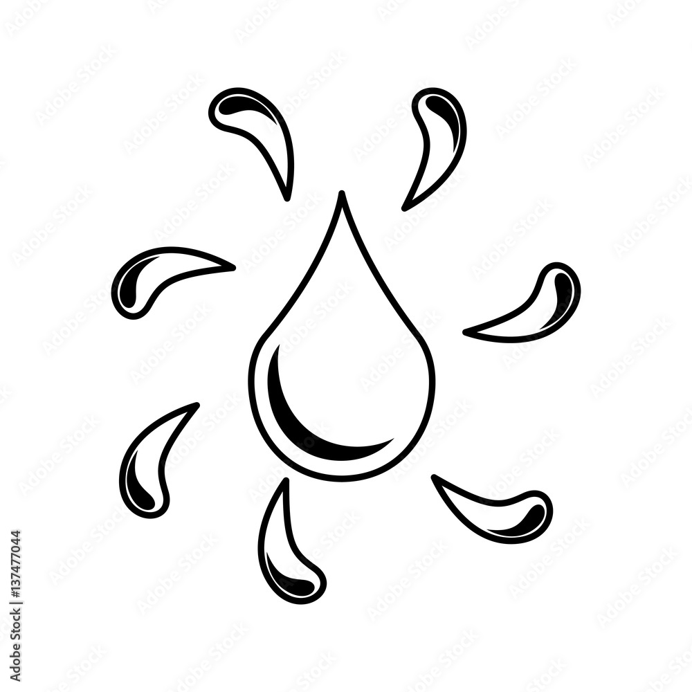 pure water emblem isolated icon vector illustration design Stock Vector ...