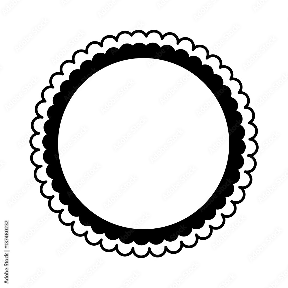 circle stamp silhouette icon vector illustration design Stock Vector ...