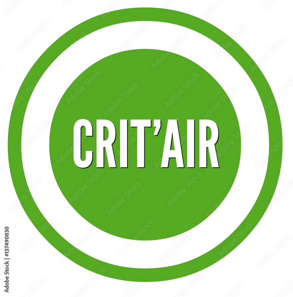 Panneau Crit'air Stock Illustration | Adobe Stock