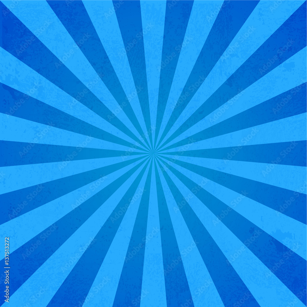 Blue rays background. Illustration for your bright beams design. Sun ...